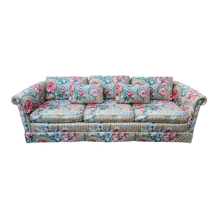 floral covered sofas