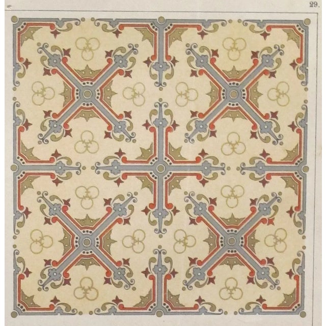 Colorful Decorator Sheet - Border Designs C. 1900 | Chairish