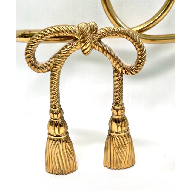 Vintage Hollywood Regency Brass Bow Curtain Tie-Backs Hardware - a Pair ...