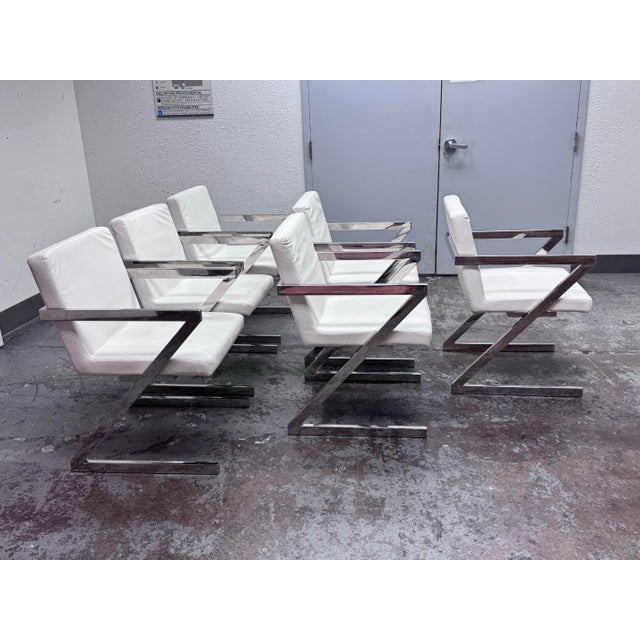 Modani Denzel White Dining Chairs, Set of Six | Chairish