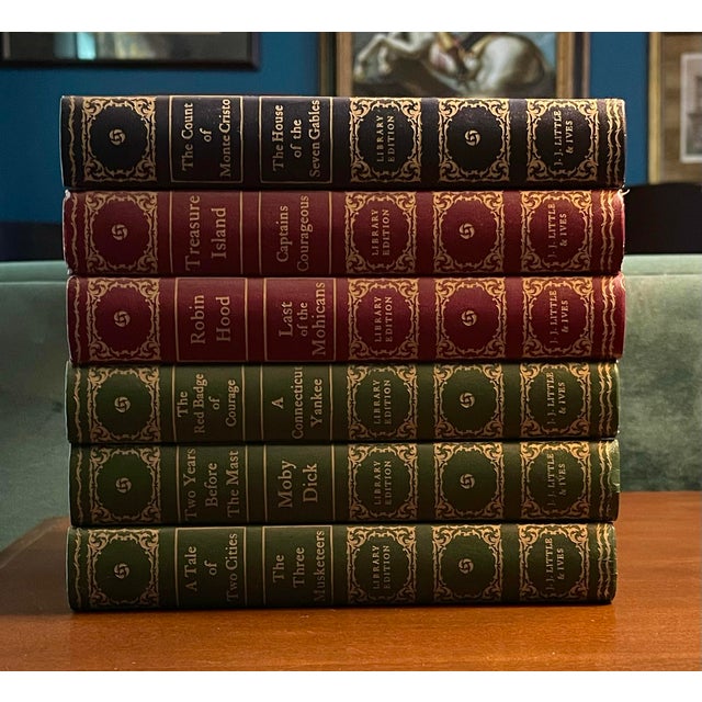 1940s Classics Library Edition Hardcover Books- Set of 6 | Chairish