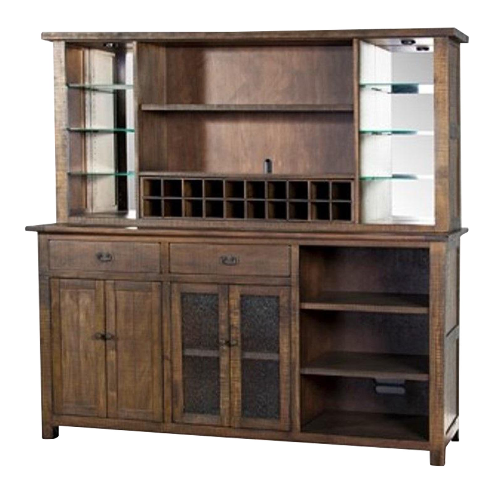 Buffet With Hatch Wine Rack | Chairish