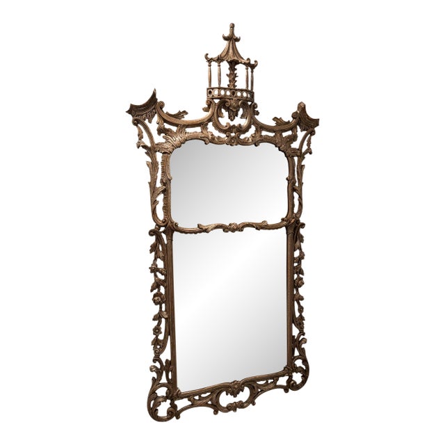 Large Antique Italian Giltwood Rococo Revival Hall Mirror, Circa 1900 ...