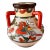 Vintage 3-Handled Ceramic Vase Jug With Colorful Bird and Flower Motif ...