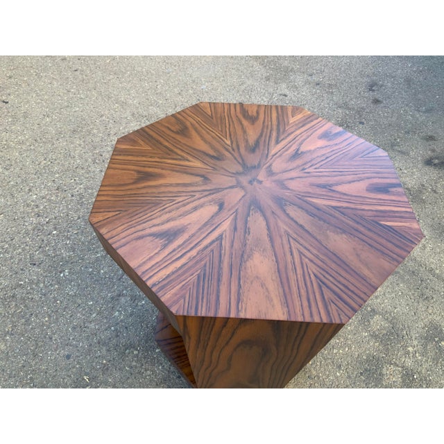 Modern Walnut End Table | Chairish