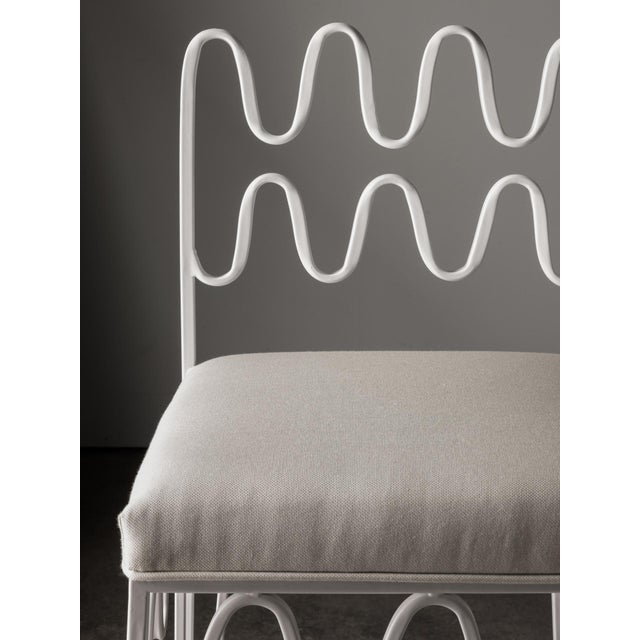 Wave Counter Stool, Ivory | Chairish