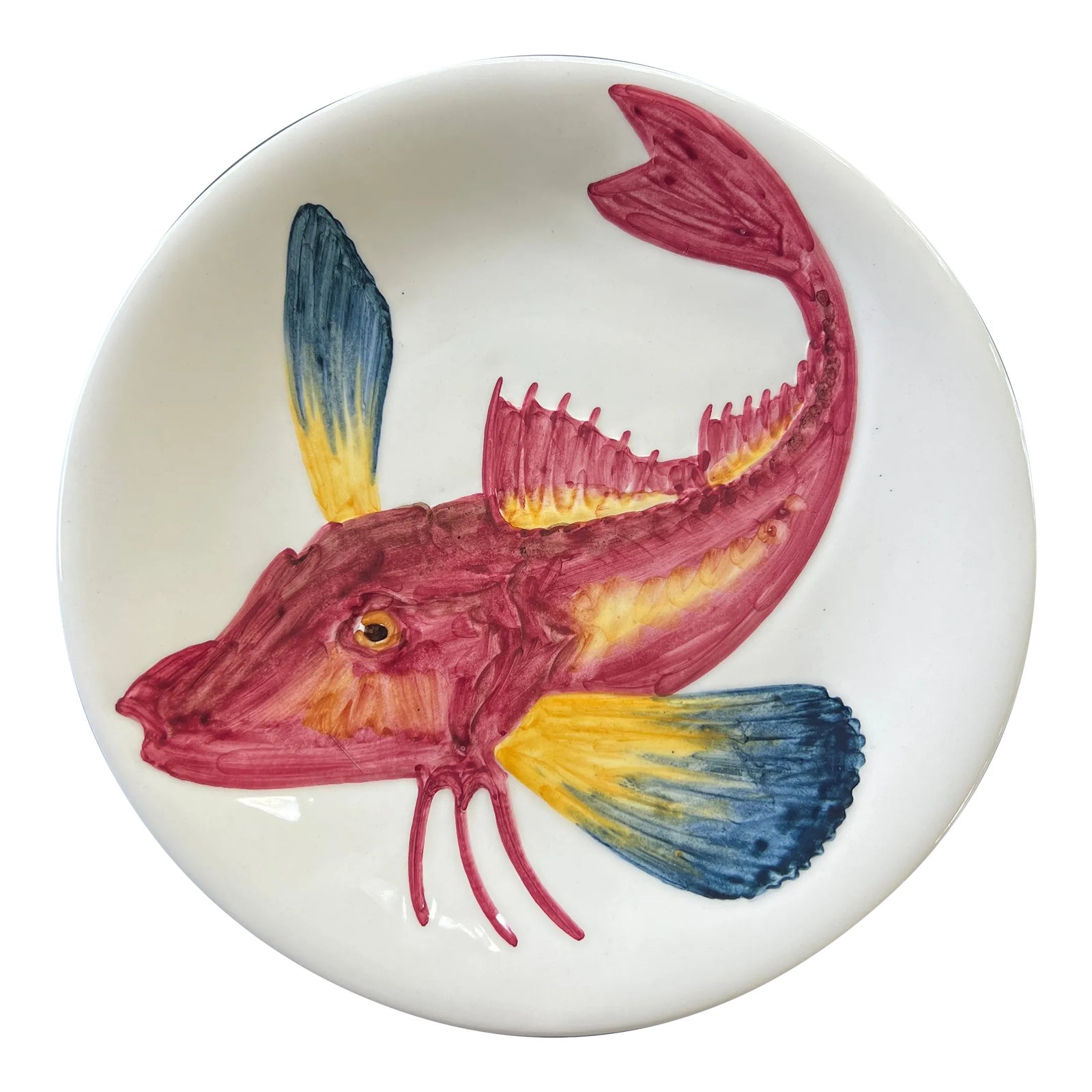 1970s La Galinette Fish Plate French | Chairish