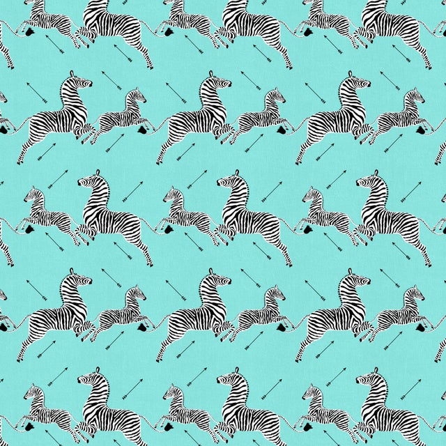 Red from Scalamandre crafted by Cloth & Company Hampton Ottoman, Sky ...