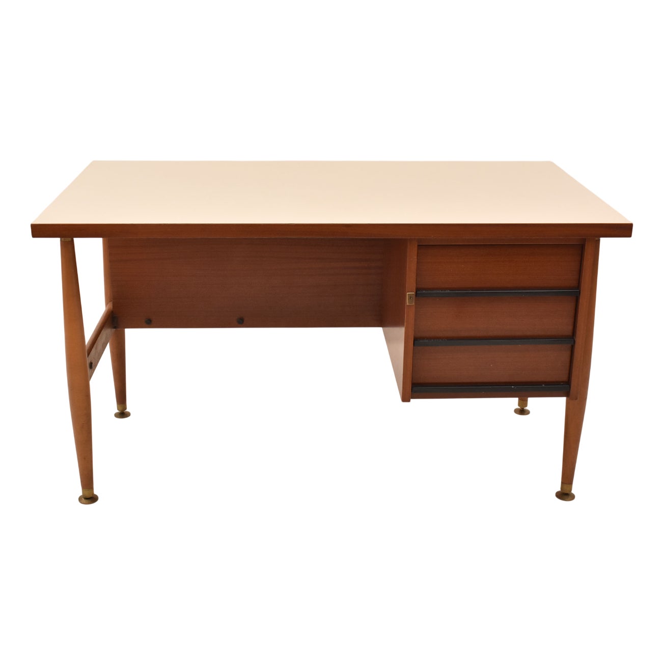 Vintage Italian Desk in Beech, 1960s | Chairish