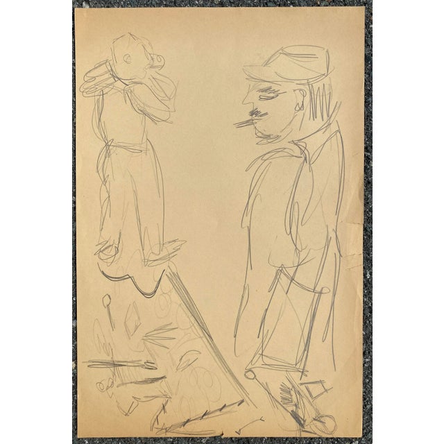 1960s Larry Connatser Figure Drawing | Chairish