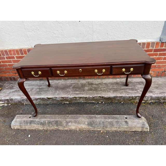 Late 20th Century Harden Furniture Solid Cherry Writing Desk. | Chairish