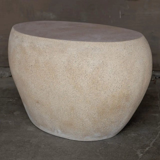 Cast Resin 'River Rock' Table, Aged Stone Finish by Zachary A. Design ...