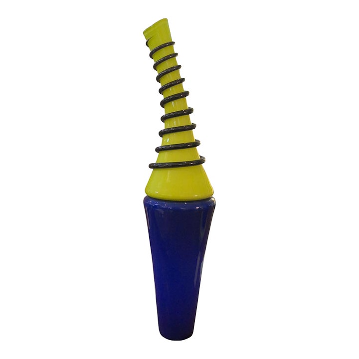 Peter Muller Blown Glass Vase | Chairish