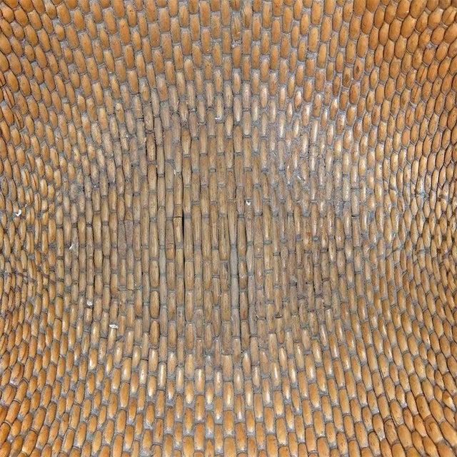 Mid-20th Century Chinese Woven Reed Basket | Chairish