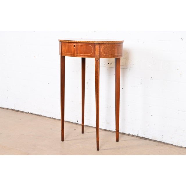 Baker Furniture Colonial Williamsburg Federal Inlaid Mahogany ...