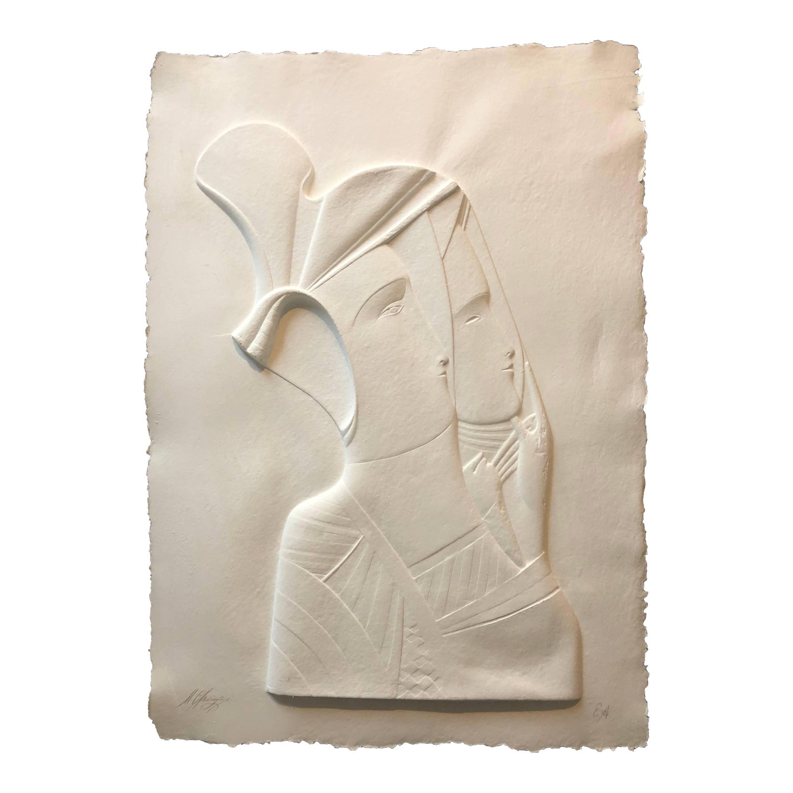 Mihail ChemiakinPost Soviet Non Conformist Russian Cast Paper Sculpture ...