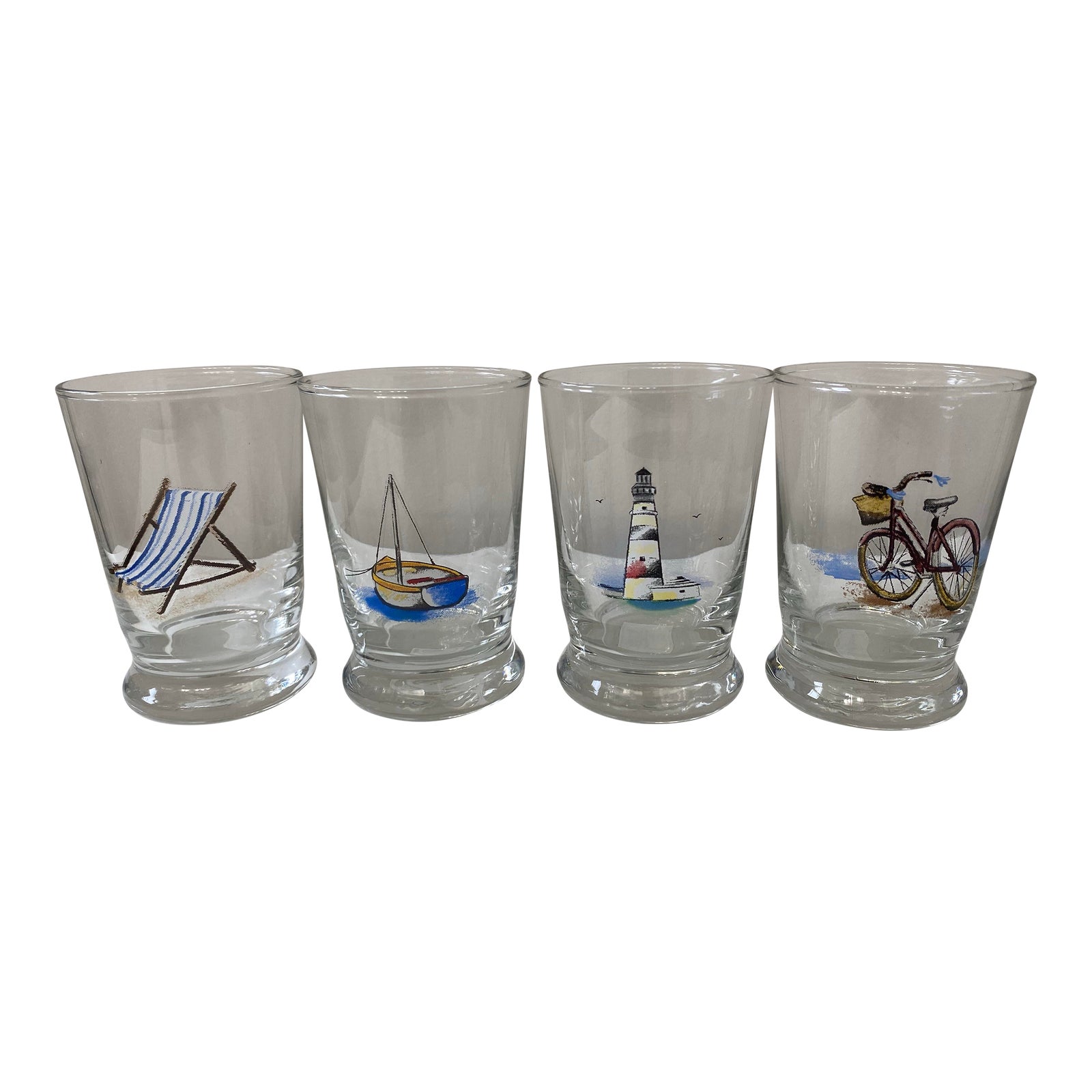 Vintage 1980s Ralph Lauren Juice Glasses- Set of 4 | Chairish