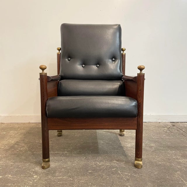 Mid Century Modern Ib Kofod-Larsen King Solomon Chair | Chairish