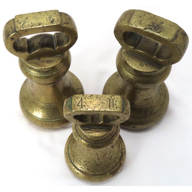 Fine Quality Large Scale Antique English Butcher Shop Brass Balance ...