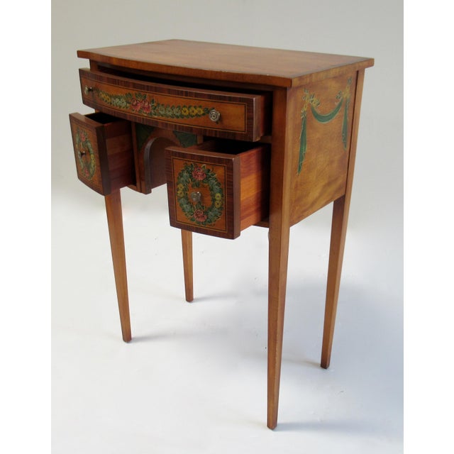 C.1950's Vintage American Classical, Hand-Painted Adams-Style Side ...