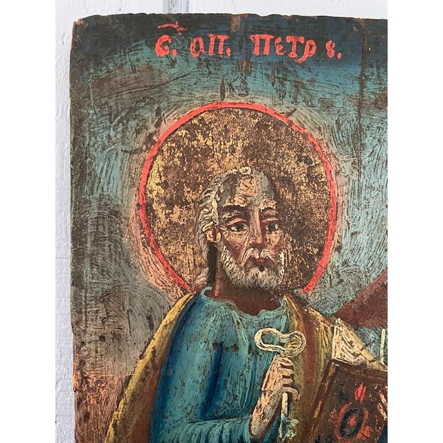 Early 20th Century Antique Religious Icon Painting | Chairish
