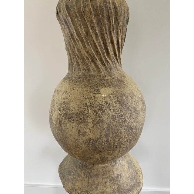 Large Papier-Mâché Totem Column | Chairish