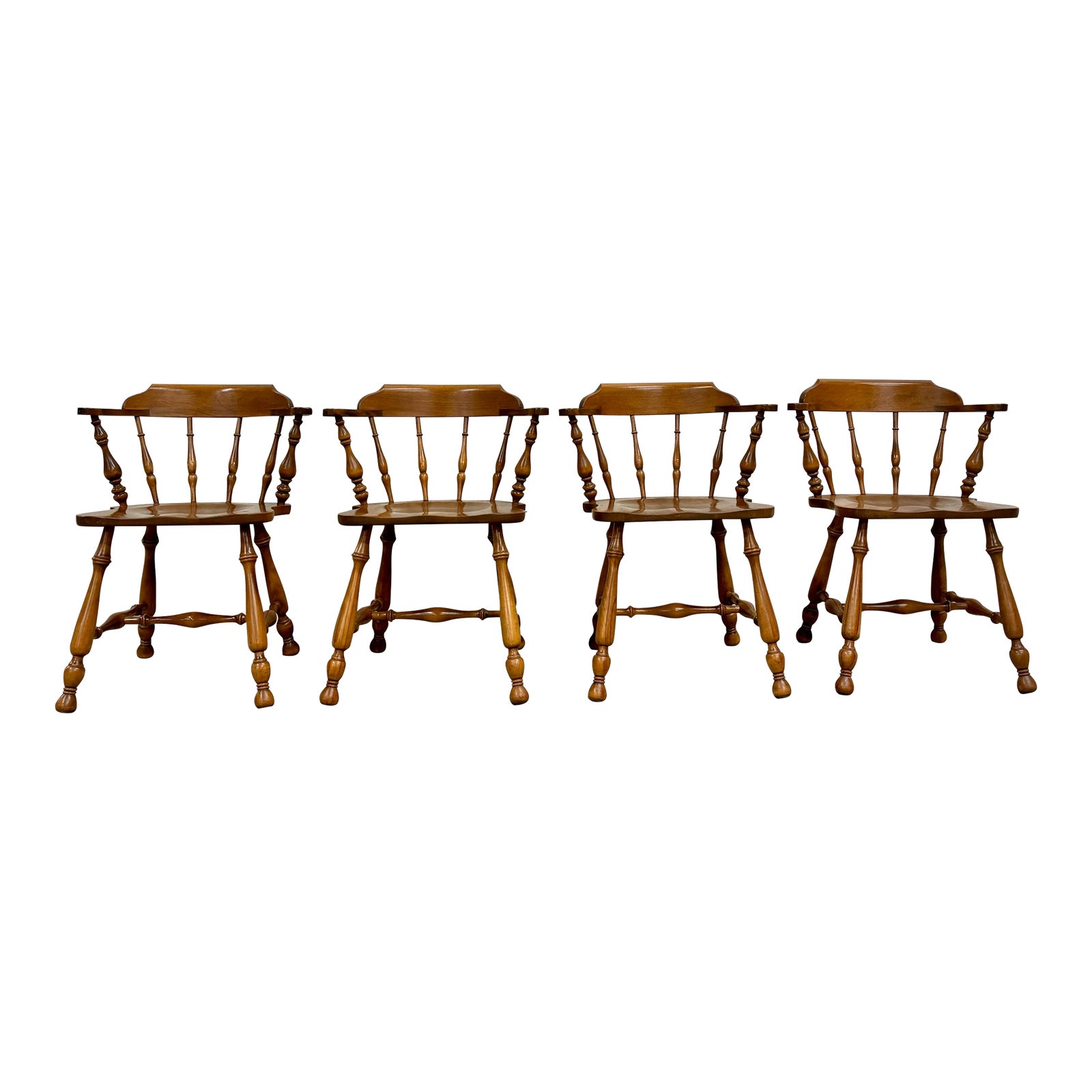 Vintage Ethan Allen Heirloom Colonial Early American Style Chairs - Set ...