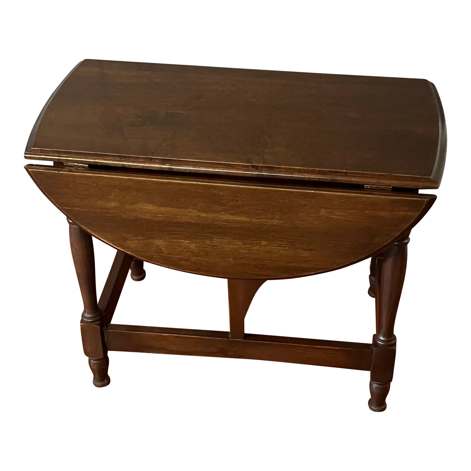 Early 20th Century Antique Wood Drop Leaf Table | Chairish