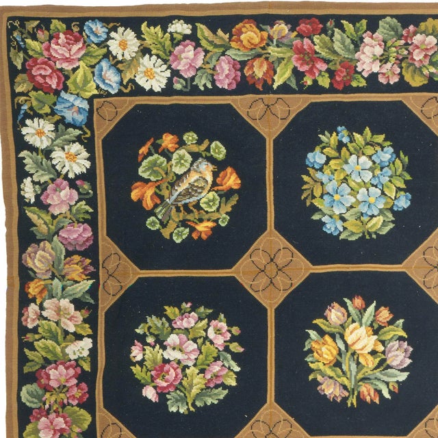Antique French Needlepoint | Chairish