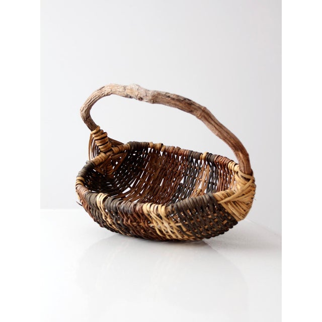 Vintage Rustic Basket | Chairish