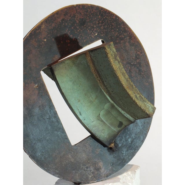 Tim Rawlins "Bell Stone" Cast Bronze Sculpture | Chairish