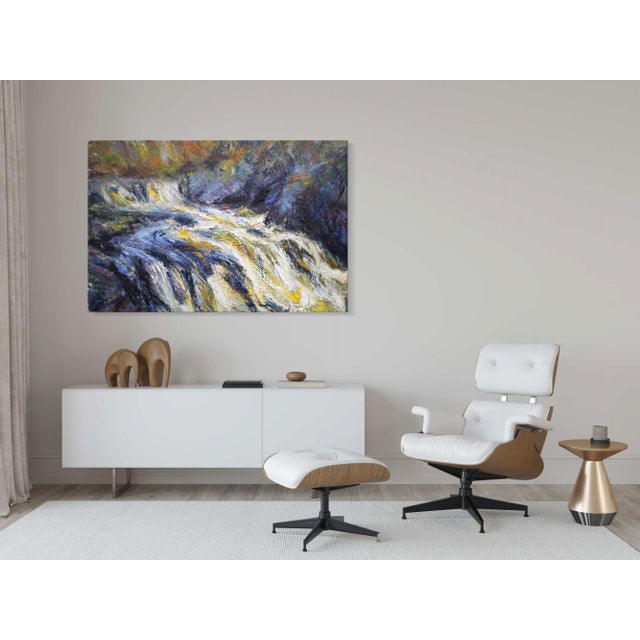 "Swollen River, Black Water" Contemporary Scottish Waterscape Painting ...