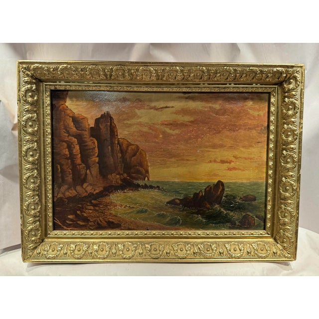 Late 19th Century American Seascape Painting | Chairish