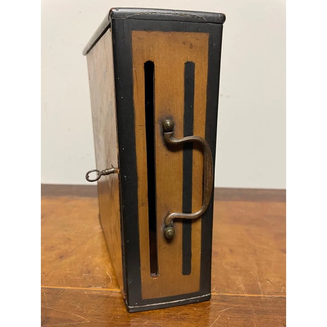 1890 19th Century English Victorian Hand Painted Letter Box | Chairish