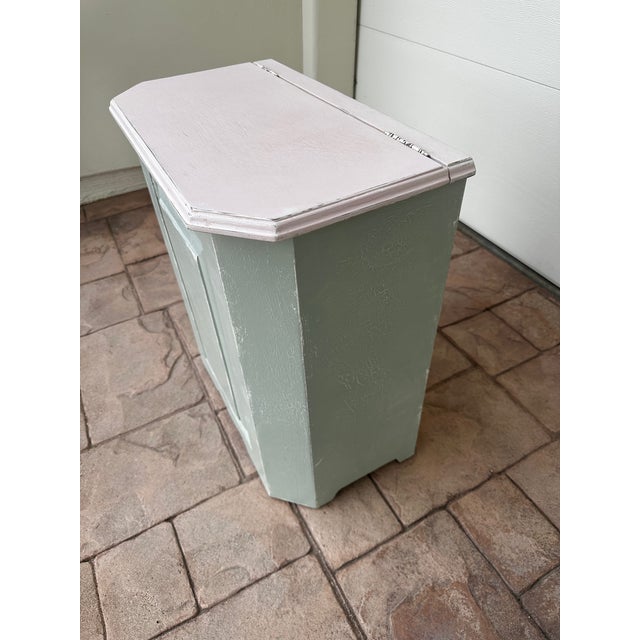 Vintage Handmade Scandinavian/Farmhouse Wooden Hamper | Chairish