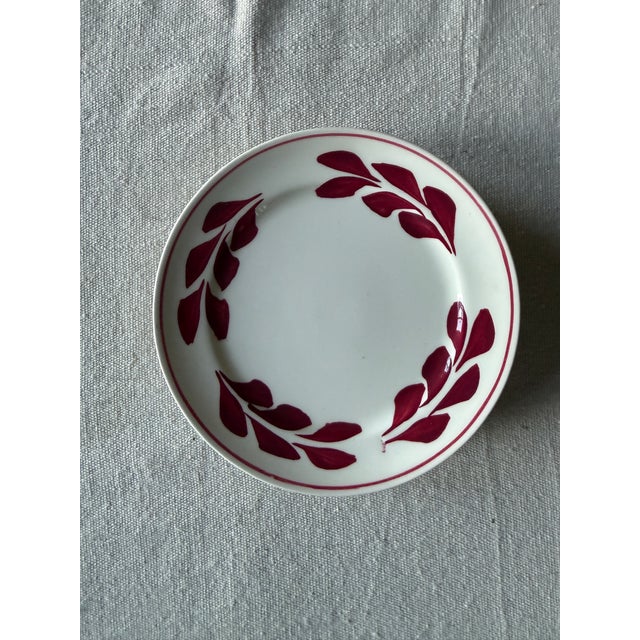Vintage Attributed to Blue Ridge Southern Potteries Red Leaf Dessert ...