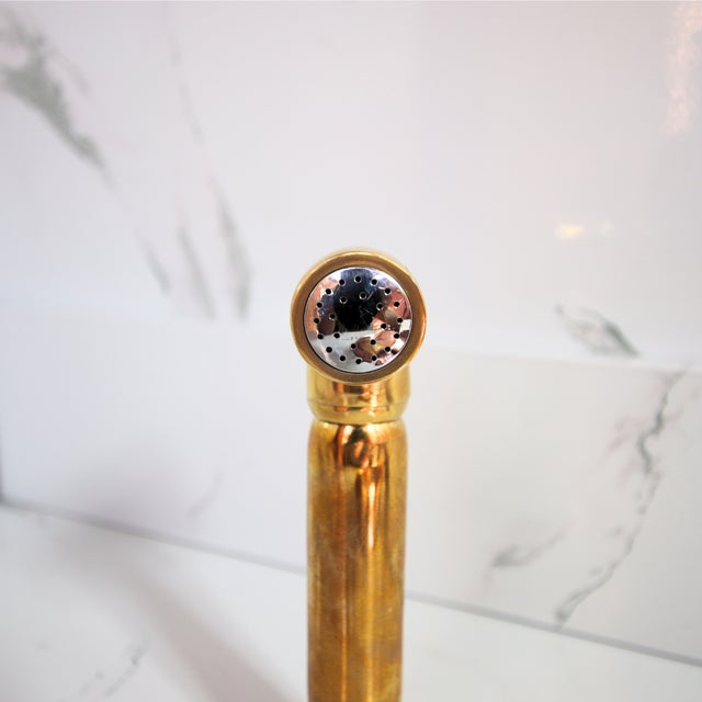 Solid Brass Kitchen Hand Sprayer, Unlacquered Brass Kitchen Sink Side ...