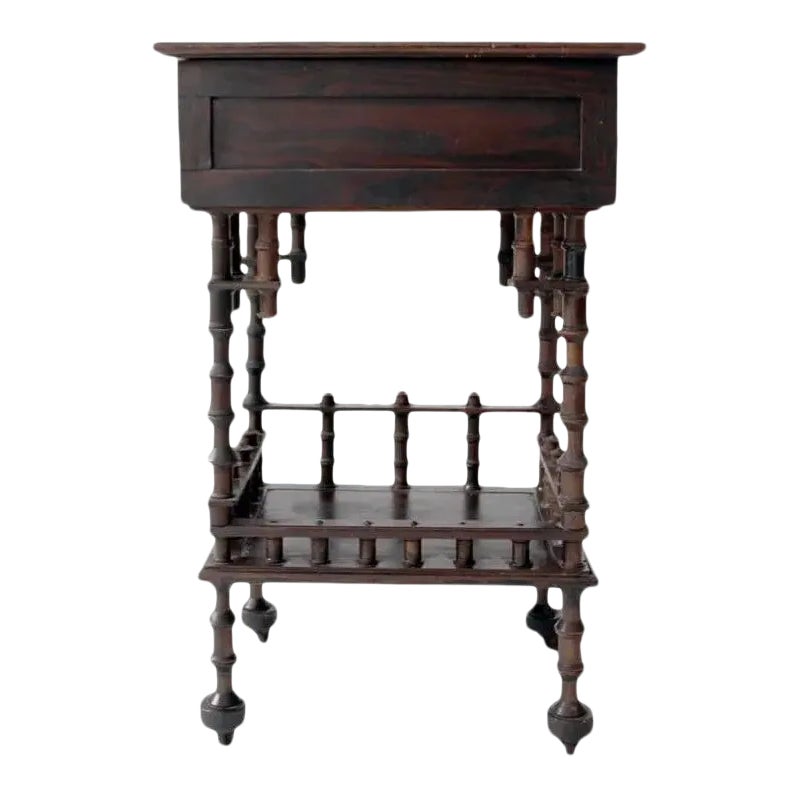 Folk Art Spool Table Circa 1935 | Chairish