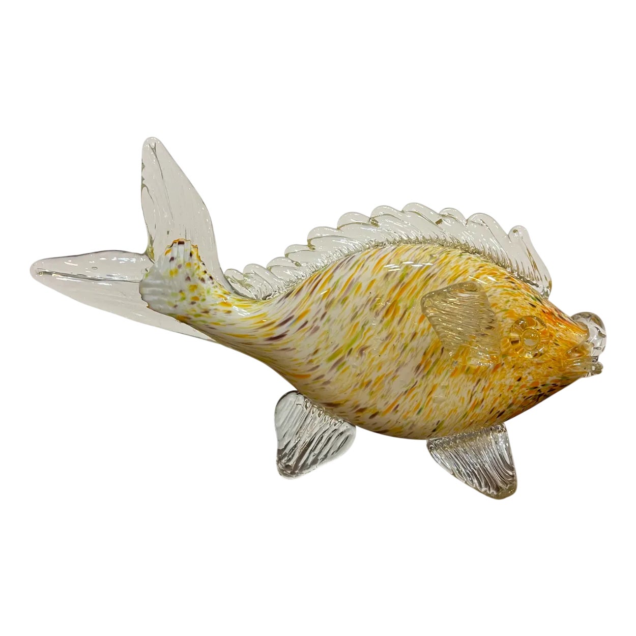 Murano Glass Fish Sculpture, 1960s | Chairish