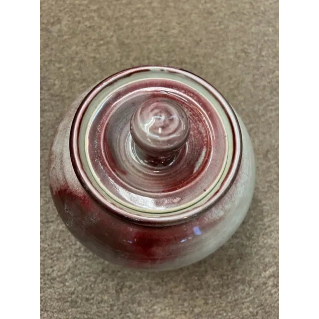 Vintage 1950's Shultz American Art Pottery Jar | Chairish