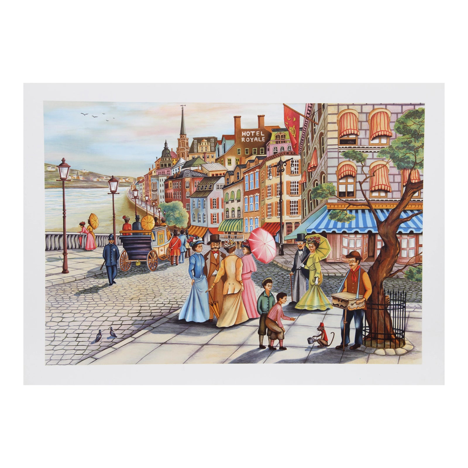 Ari Gradus, Afternoon Stroll, Lithograph | Chairish