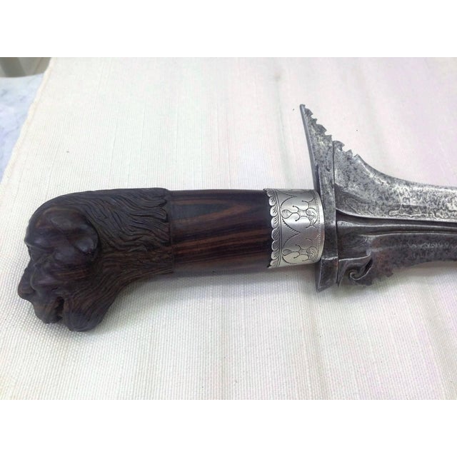 19th Century Steel and Sterling Silver Malaysian Dagger | Chairish