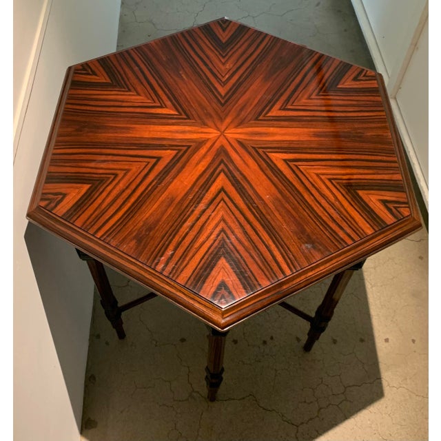 Traditional Hexagonal Side Table | Chairish