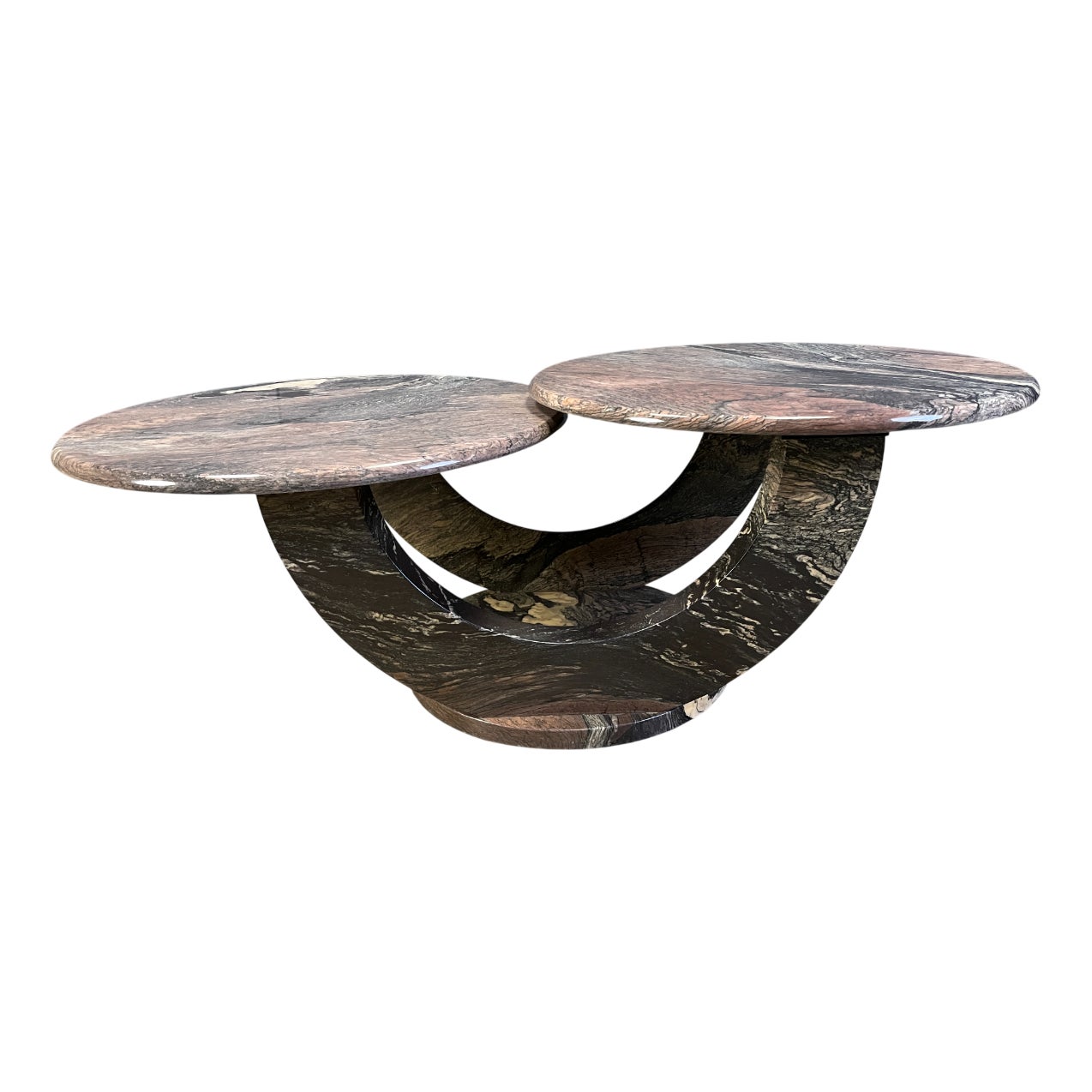 Vintage Two-Tier Marble Coffee Table, 1970s | Chairish