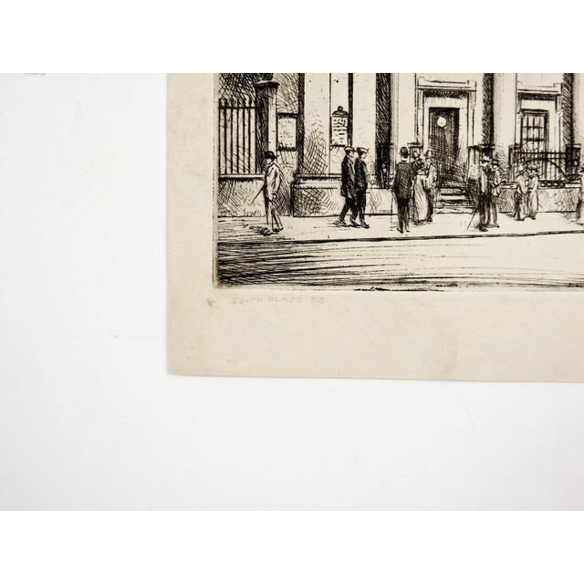 1920s South Place, London Etching | Chairish