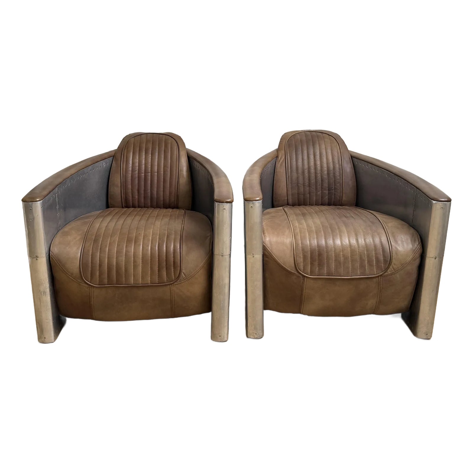 Restoration Hardware Aviator Chairs Set of 2 | Chairish