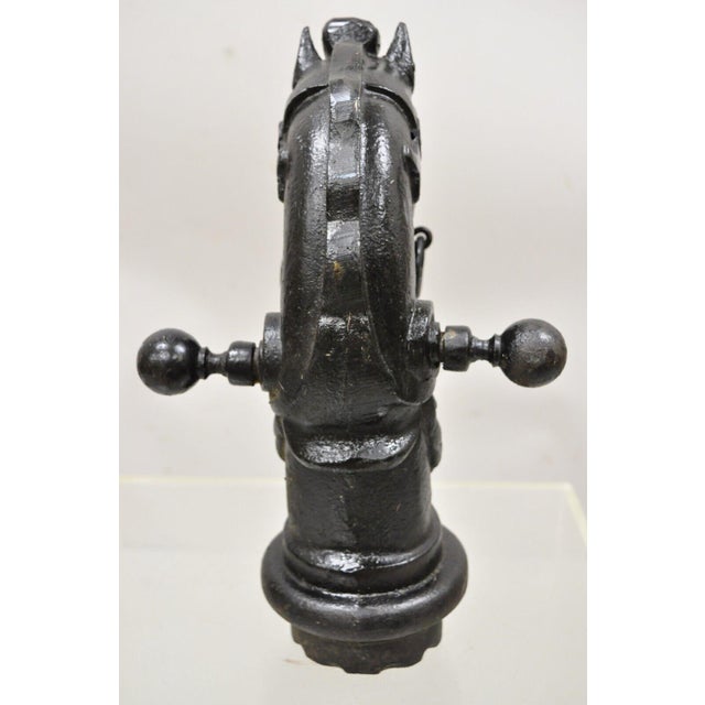 Antique 19th Century Cast Iron Horse Head Hitching Post Early American ...