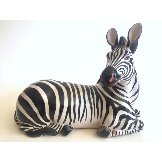 Vintage Mid Century Modern Italian Art Pottery Hand Painted Ceramic ...