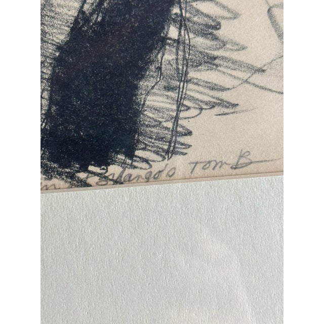 1973 Charcoal Drawing Signed | Chairish