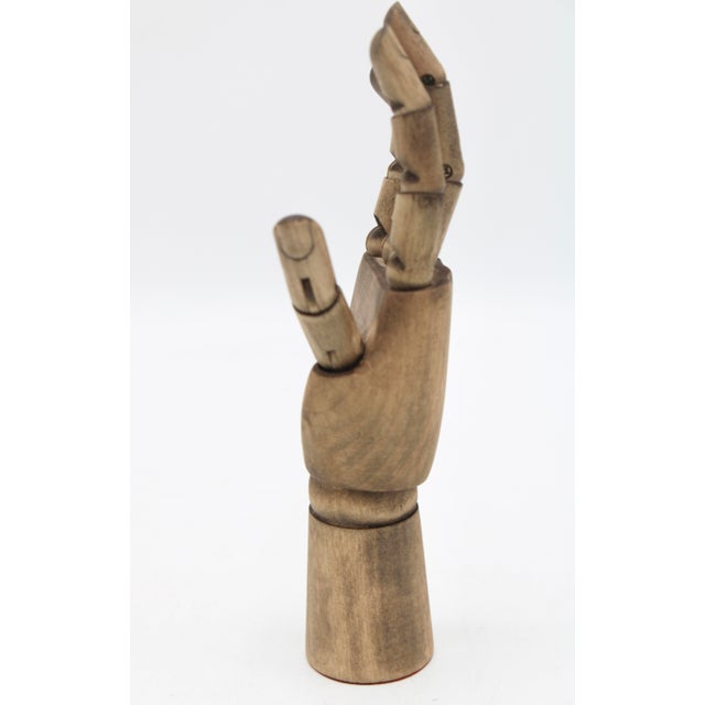 1930s Vintage French Articulated Wooden Hand | Chairish